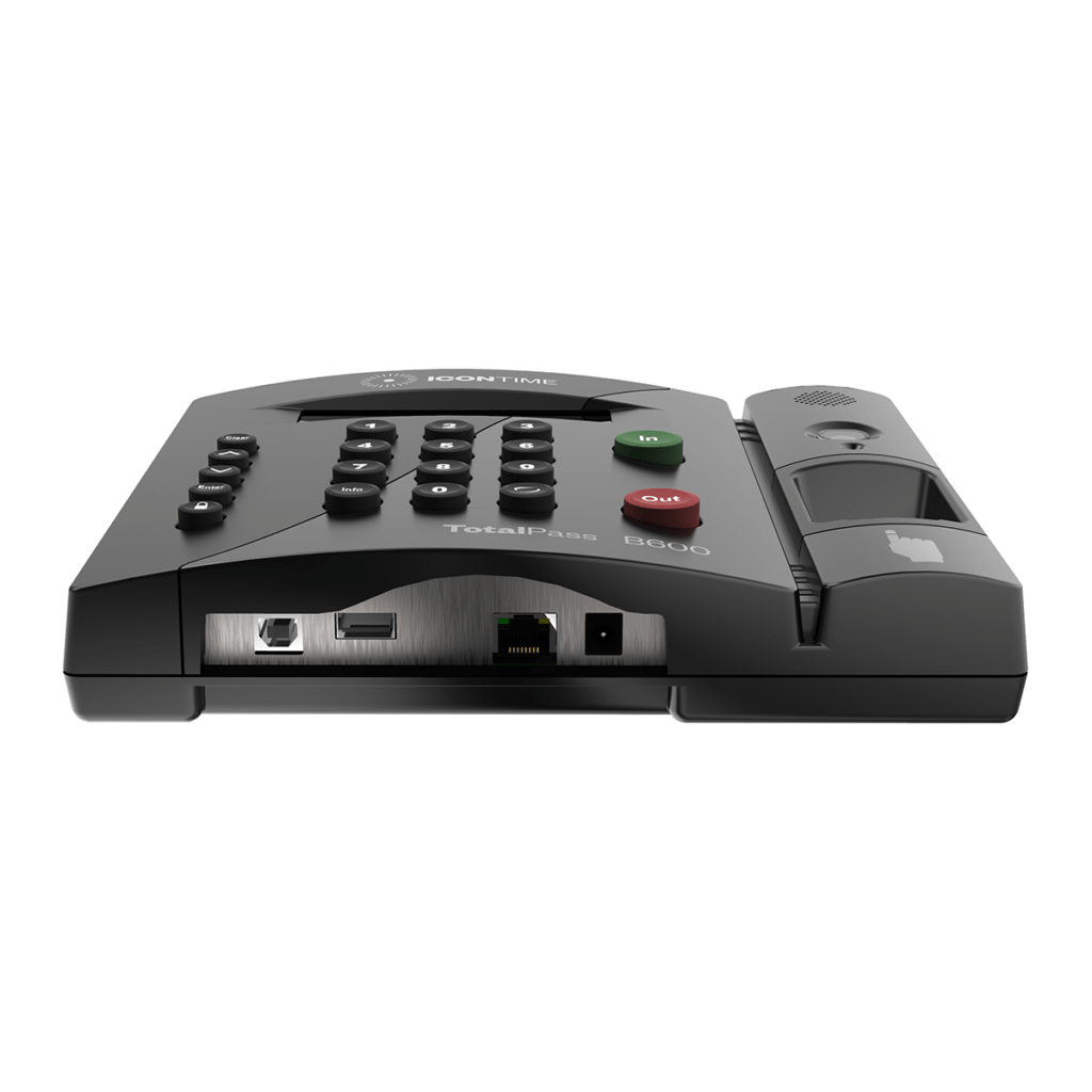 Icon Time TotalPass B600 Biometric Fingerprint Time Clock